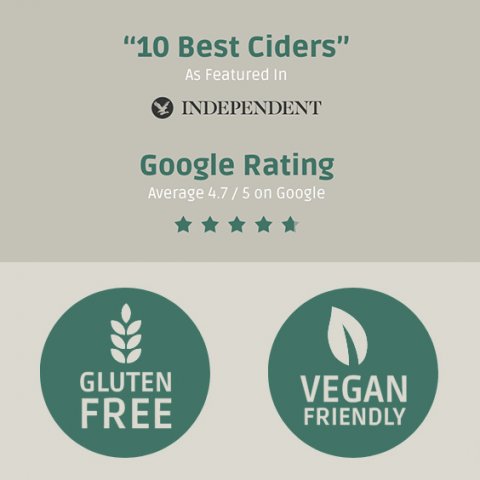 Sandford Orchards Devon Mist Cider – 12× 0.5L | 4.5% ABV - Red Rock Brewery